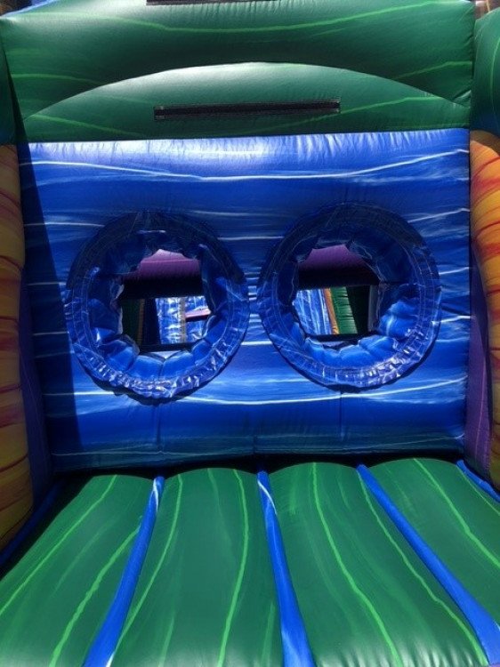 72' Obstacle Course Wet - Highfive Jumpers stanton CA